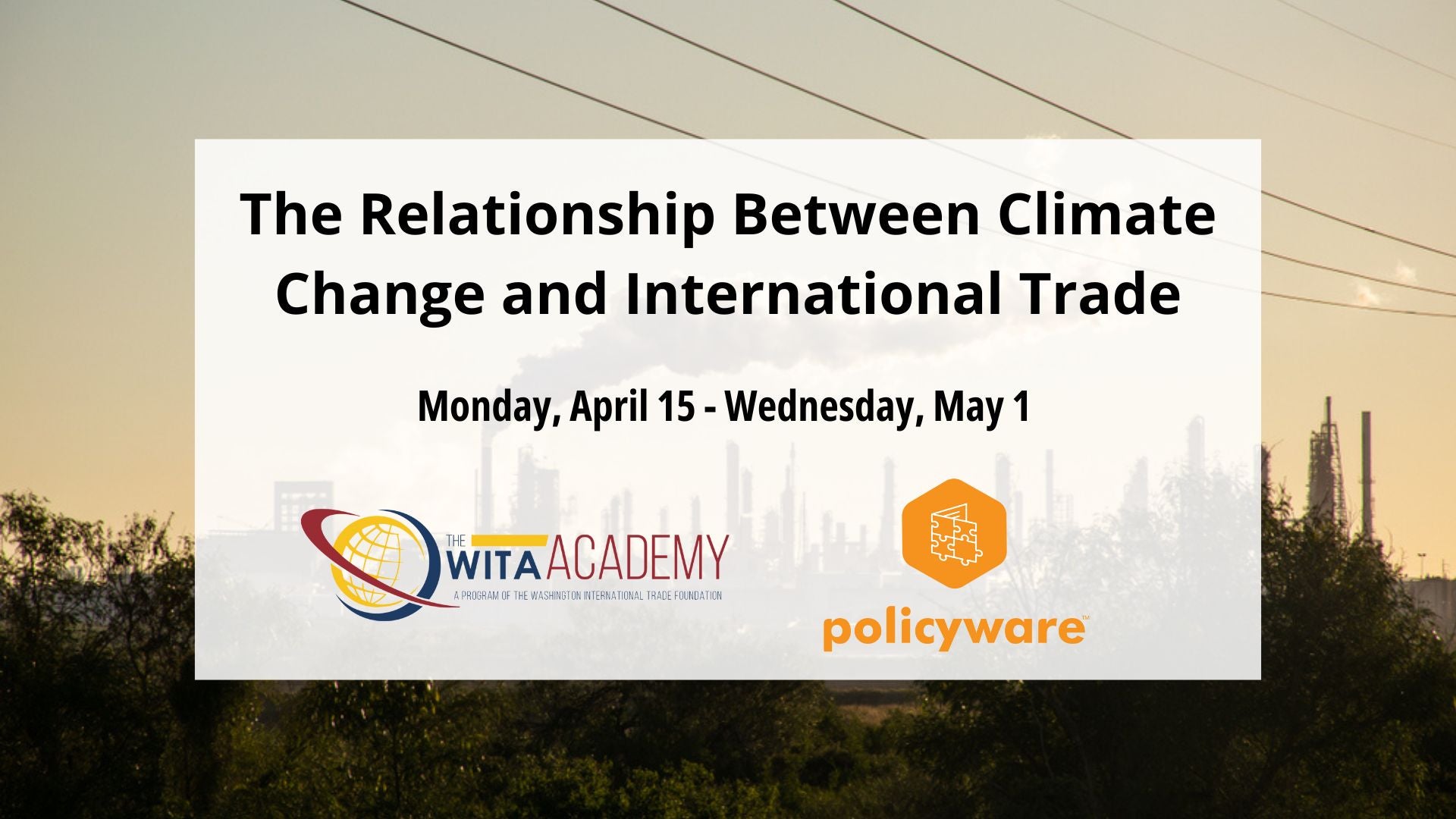 The Relationship Between Climate Change and International Trade - WITA