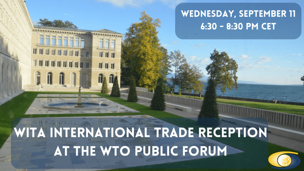WITA International Trade Reception at the WTO Public Forum - WITA