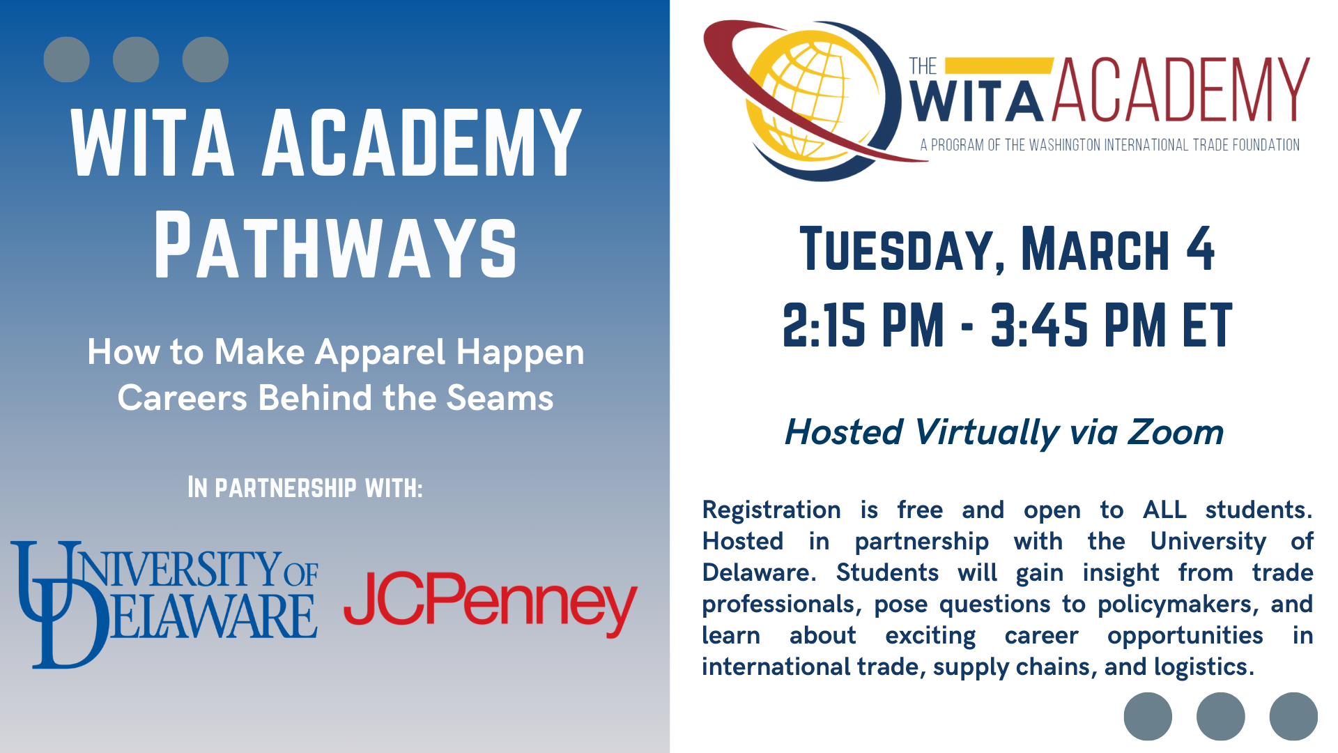 Pathways To Opportunity: Careers Behind the Seams - WITA